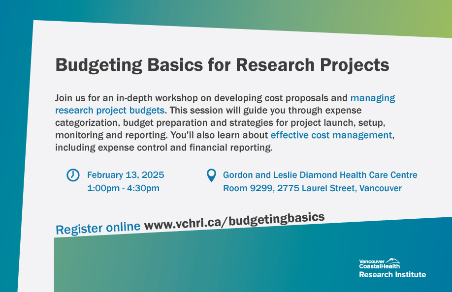 Budgeting Basics for Research Projects | VCH Research Institute